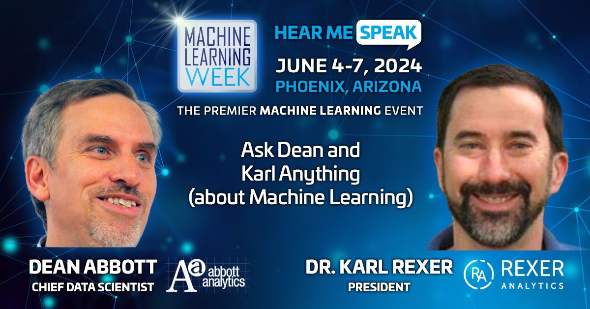 Ask Dean and Karl Anything (about Machine Learning) - Machine Learning Week US