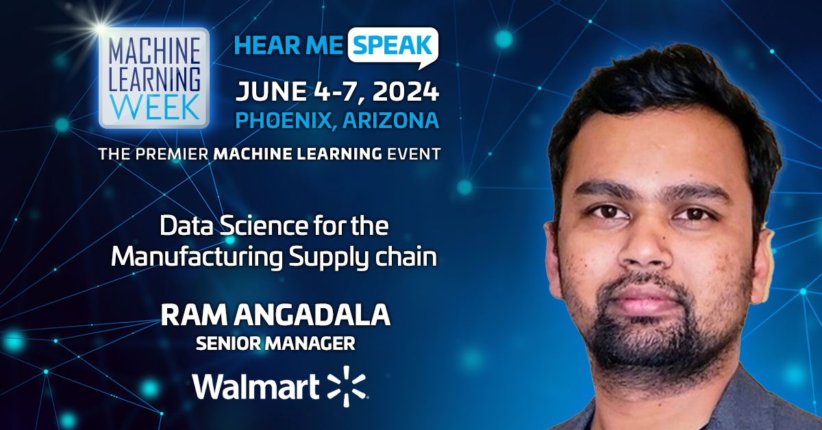 Data Science for the Manufacturing Supply chain - Machine Learning Week US