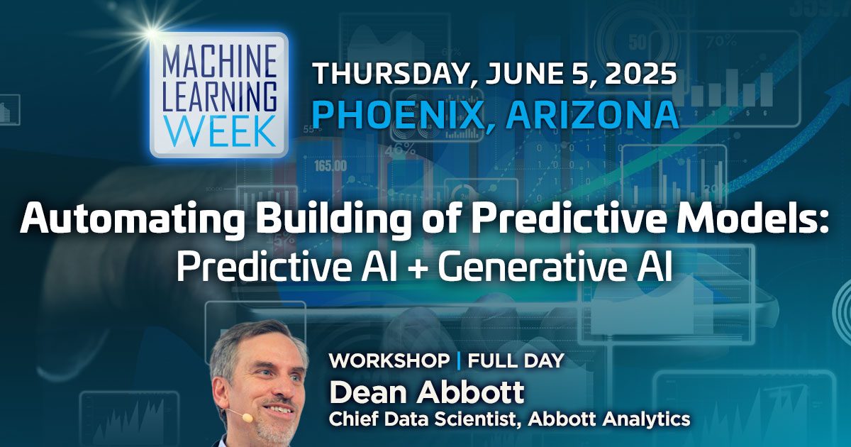 Automating Building Of Predictive Models Predictive Ai Generative Ai Machine Learning Week Us